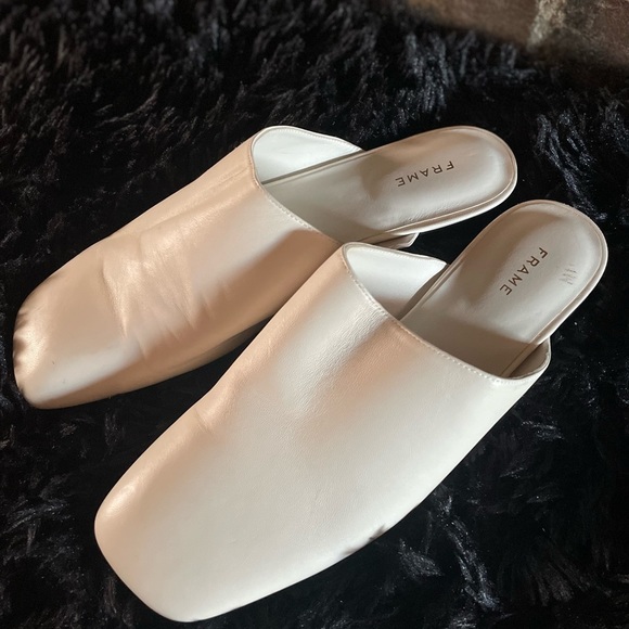 Frame Denim | Shoes | Frame La Ventura Leather Mule Slip Ons | Poshmark